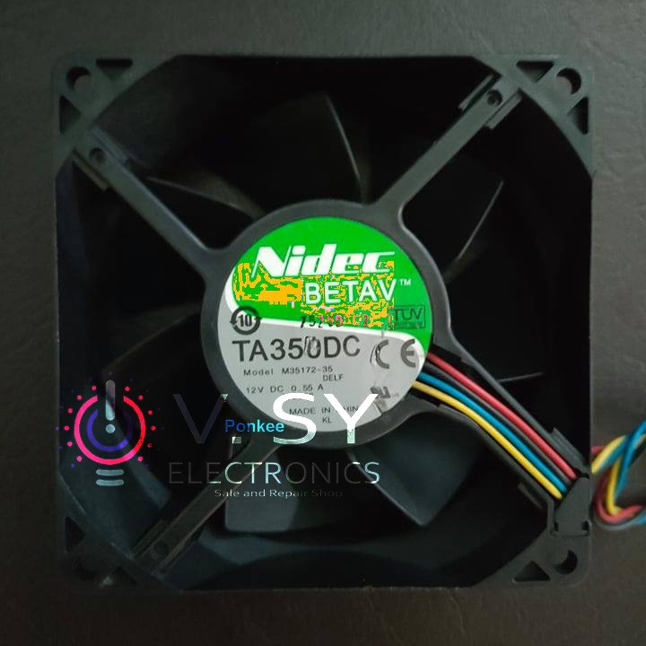 Original Nidec Beta V Highspeed 12v dc 0.55a Blower Cooling Exhaust ...