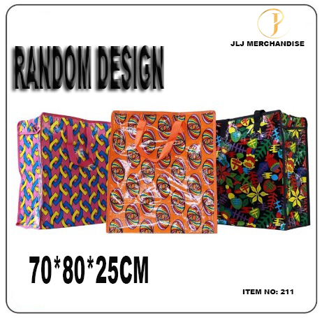 SAKO BAG WITH ZIPPER STORAGE MOVING BAG RANDOM DESIGN | Lazada PH