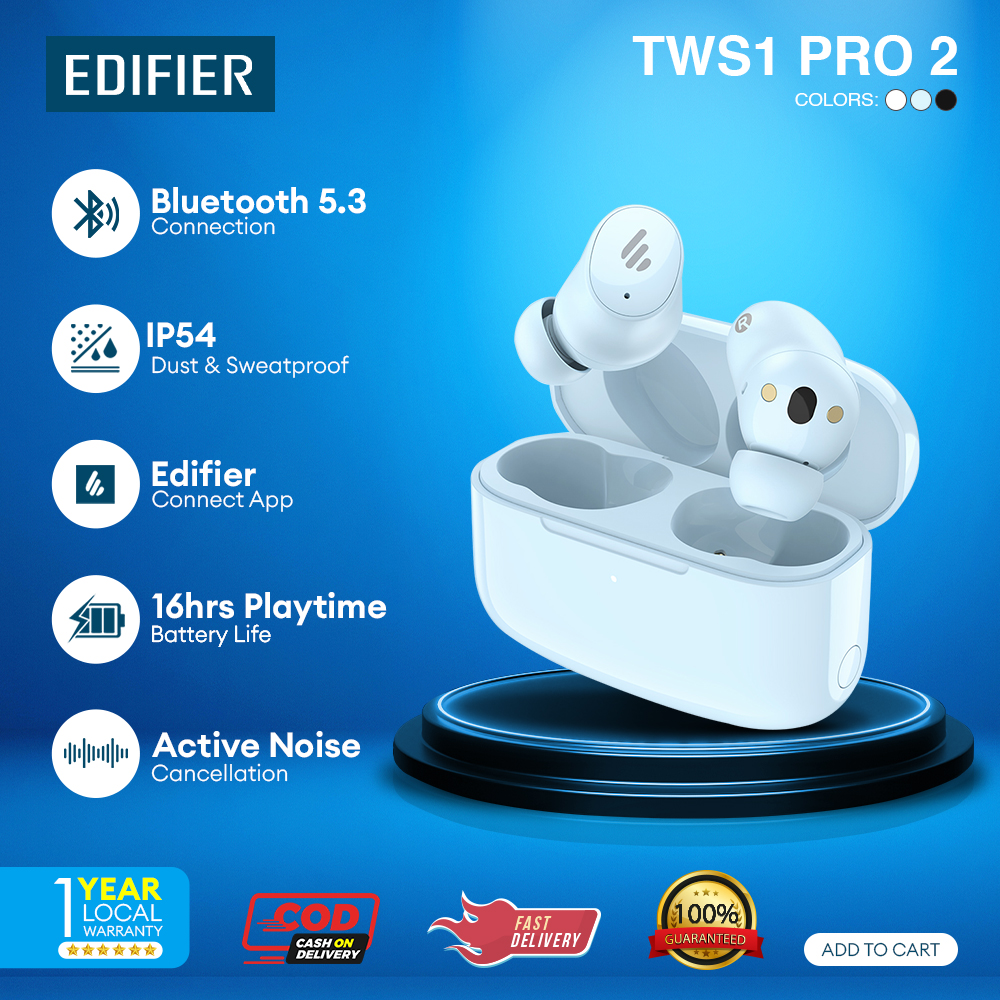 Edifier TWS1 Pro2 Wireless Bluetooth Bluetooth V5.3 Active Noise ...