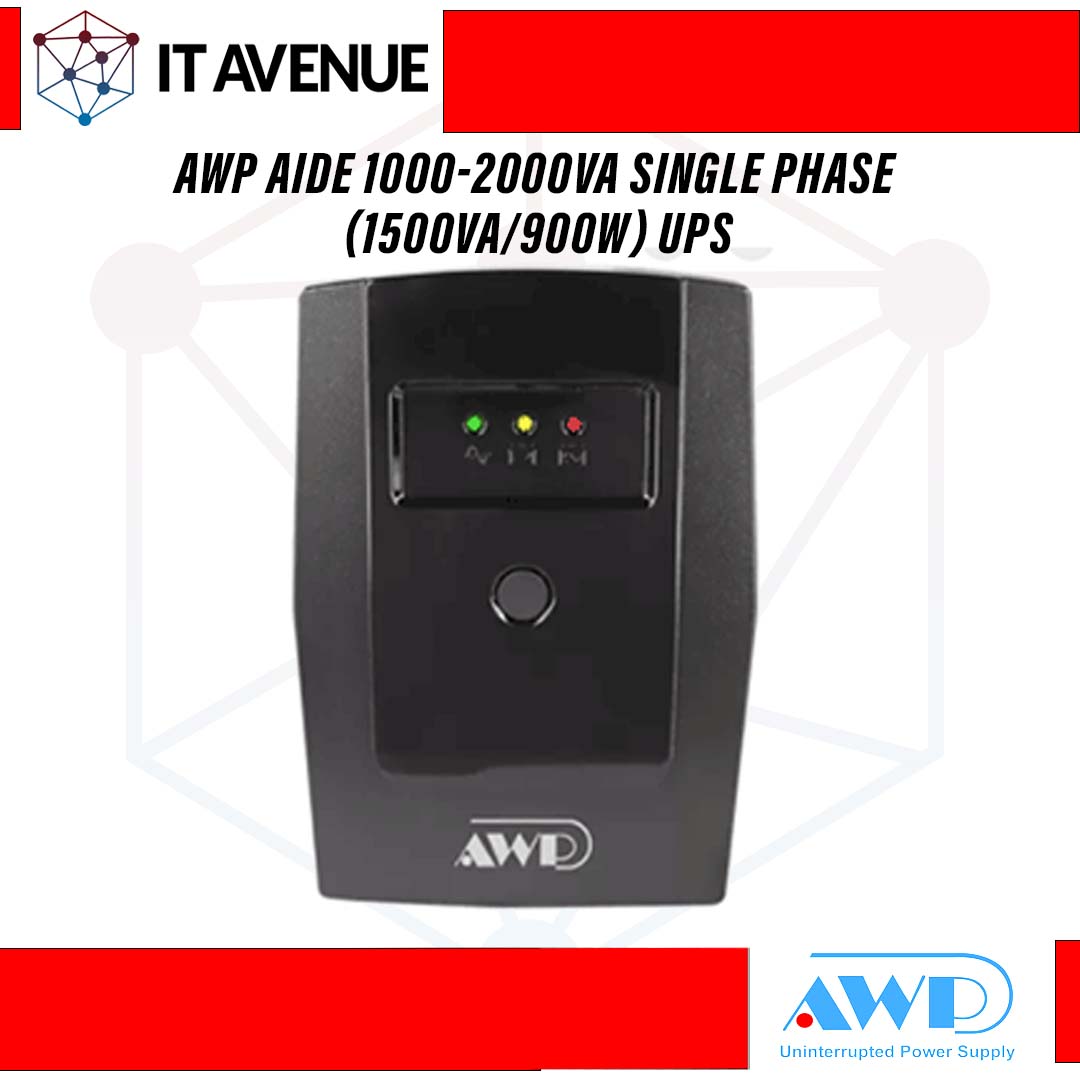 awp aide 1000-2000va single phase (1500va/900w) ups | Lazada PH
