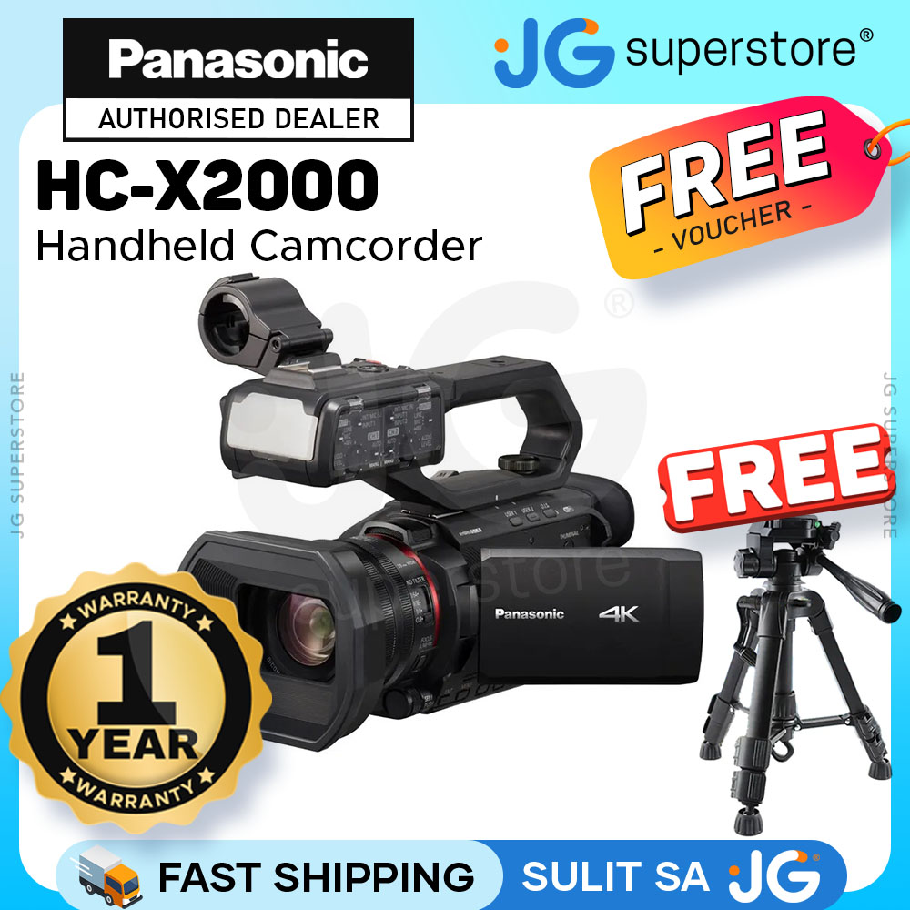 Panasonic HC-X2000 UHD 4K 3G-SDI/HDMI Pro Camera Camcorder with 24x ...