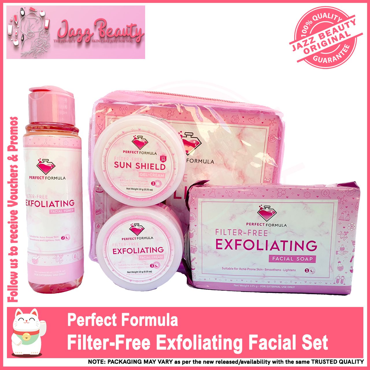 PERFECT FORMULA FILTER-FREE EXFOLIATING FACIAL SET | Lazada PH