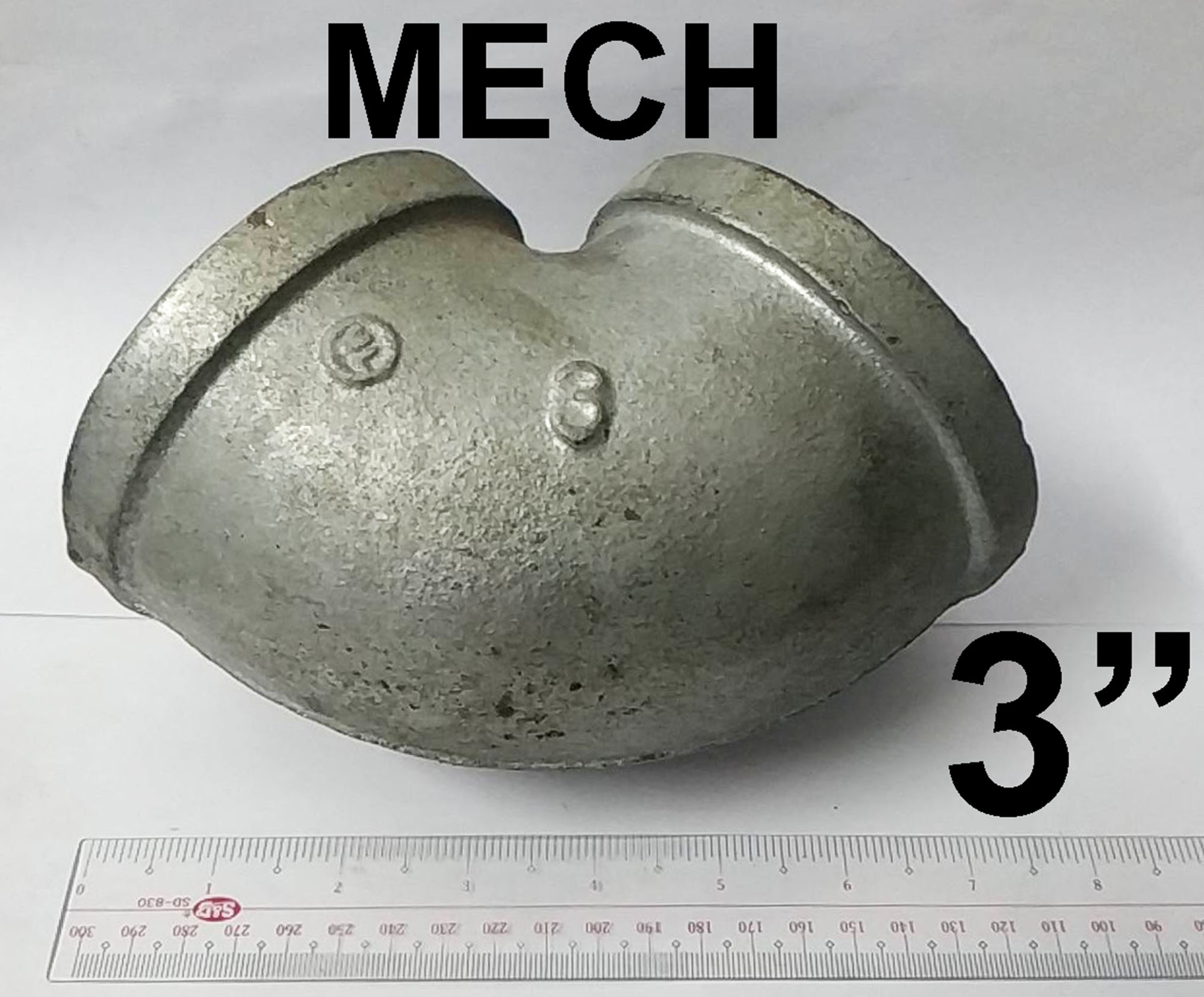 MECH GI ELBOW 3" X 90° SCH40 STANDARD THREADED WITH UL AND SA MARKING ...