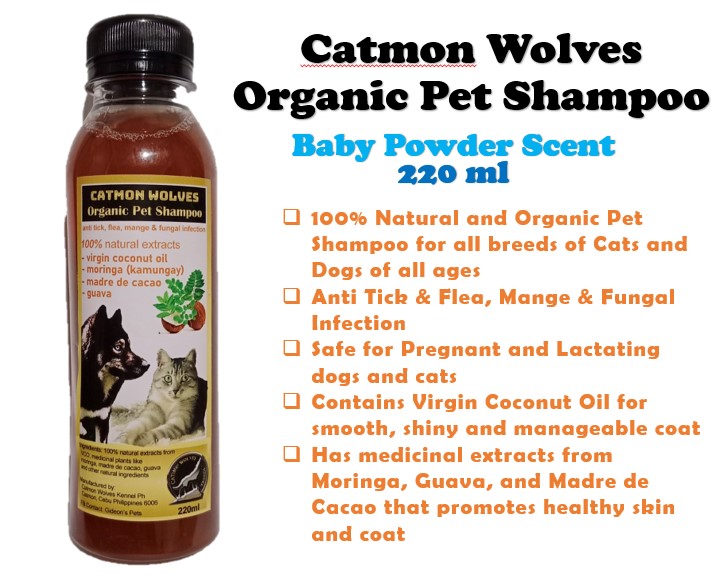 Catmon Wolves Organic Pet Shampoo 220ml | Lazada PH