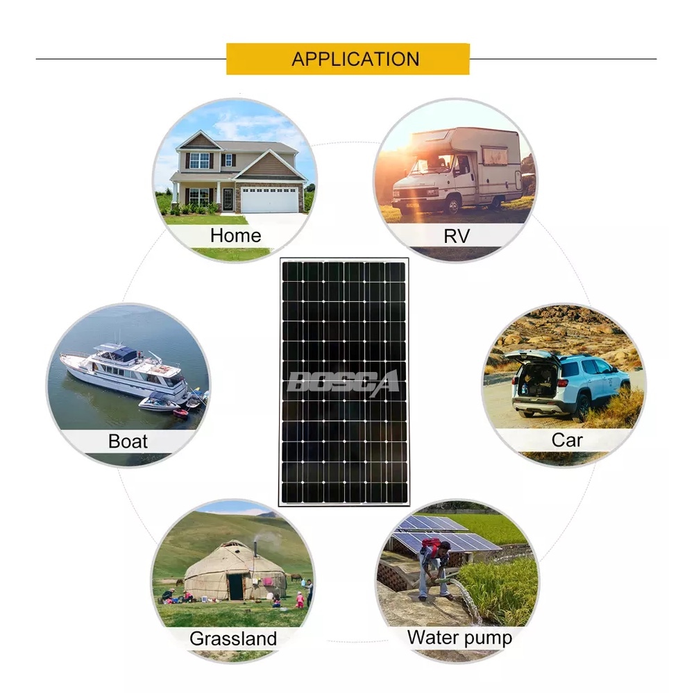 BOSCA 5 Year Warranty 60W Solar Panel Mono 60 Watt 12 Volt Pv Solar ...