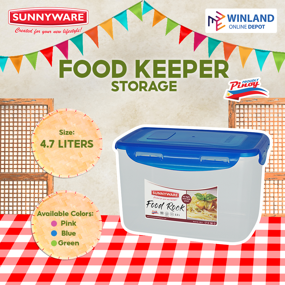 SUNNYWARE by Winland 2.2L | 2200mL Food Rack / Food Keeper Air Tight ...