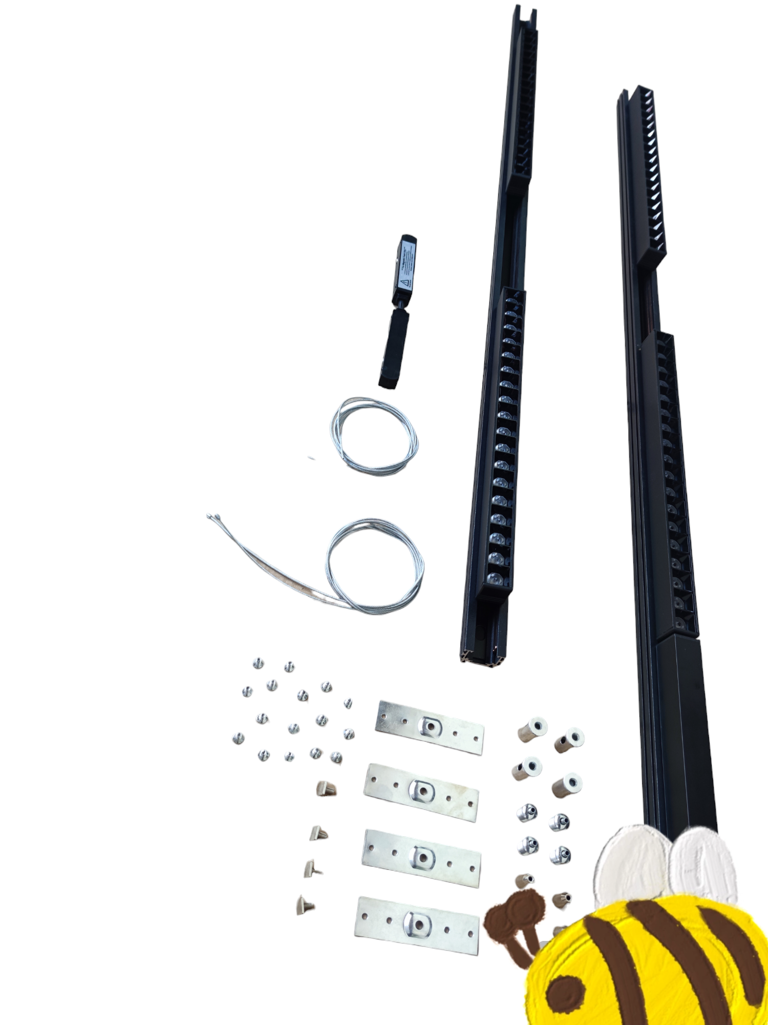 Magnetic Track Light 2 Meters 26mm with 4pcs 18W LED Grille Track Light ...