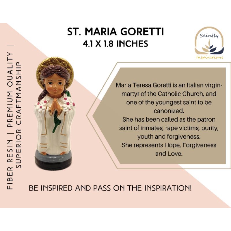 2-+St. Maria Goretti Chibi Saints by Saintly Inspirations | Lazada PH