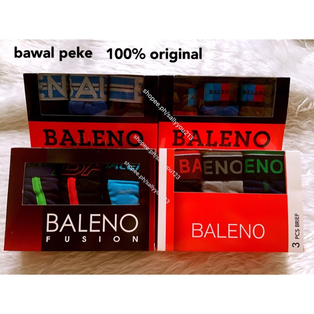 ♫Original BALENO mens underwear brief 3 pieces in one | Lazada PH