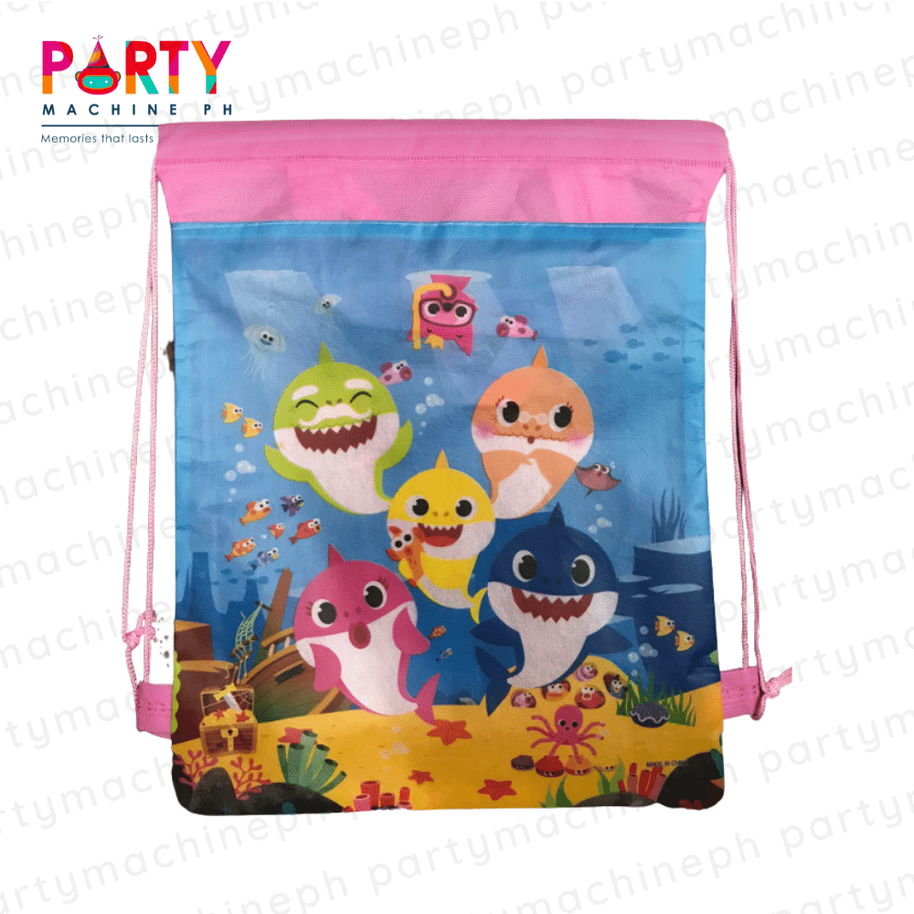 12pcs baby shark drawstring bag / baby shark giveaways bag | Lazada PH