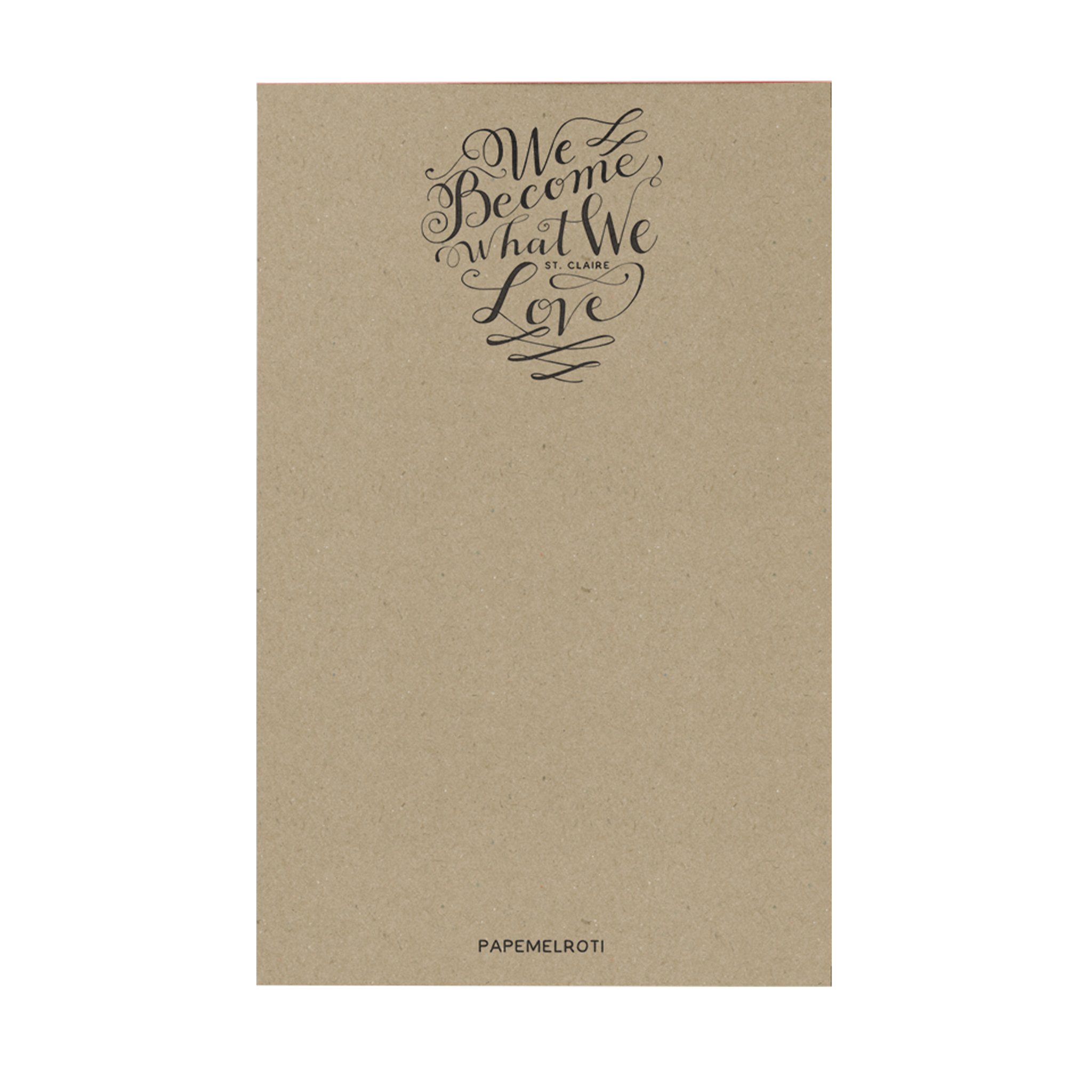 Papemelroti Words of Love Kraft Notepads | Memo | Notepad | Stationery ...
