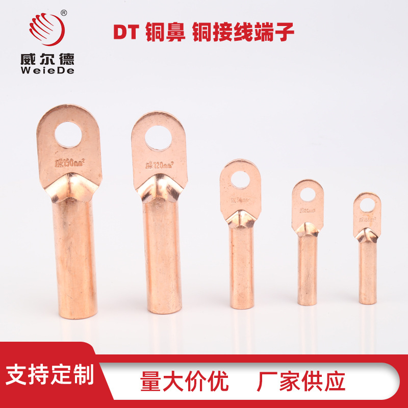 Copper lug class a DT copper terminal (10-800) copper nose oil blocking ...