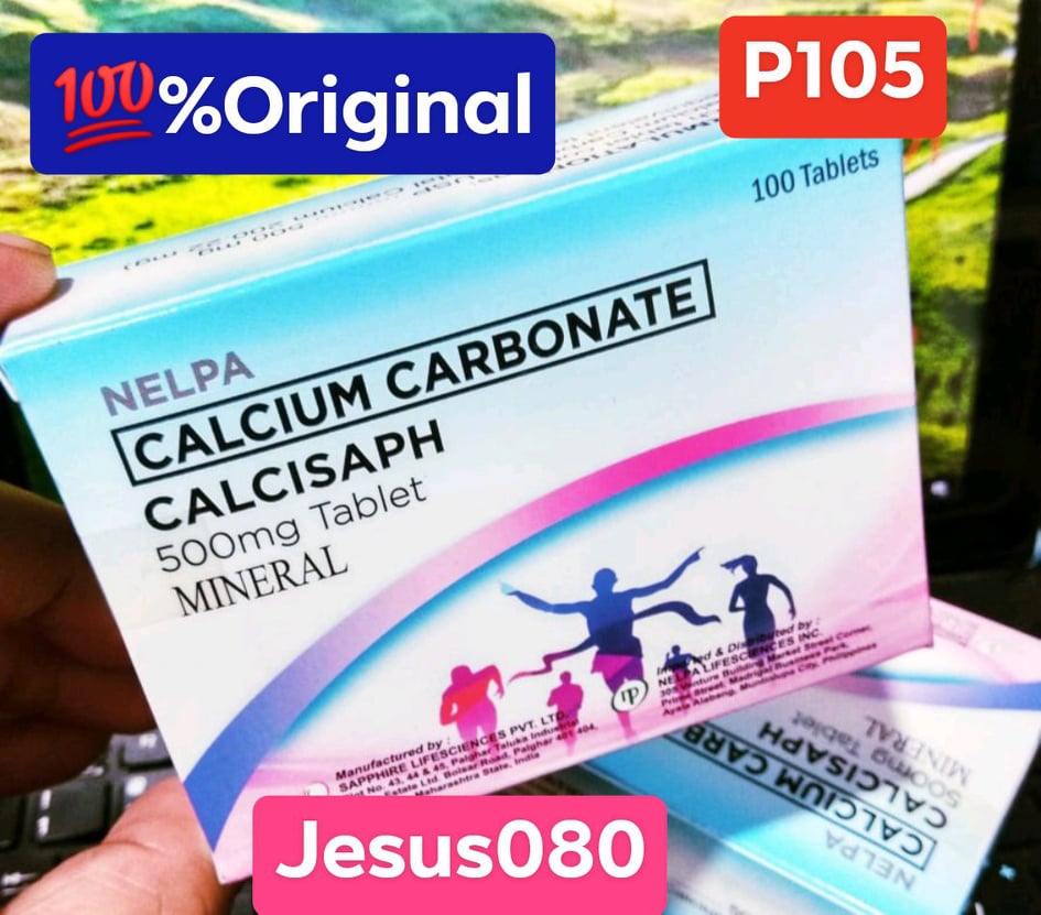 NELPA CALCISAPH MINERAL - CALCIUM CARBONATE - 500mg - 100 Tablets in a ...