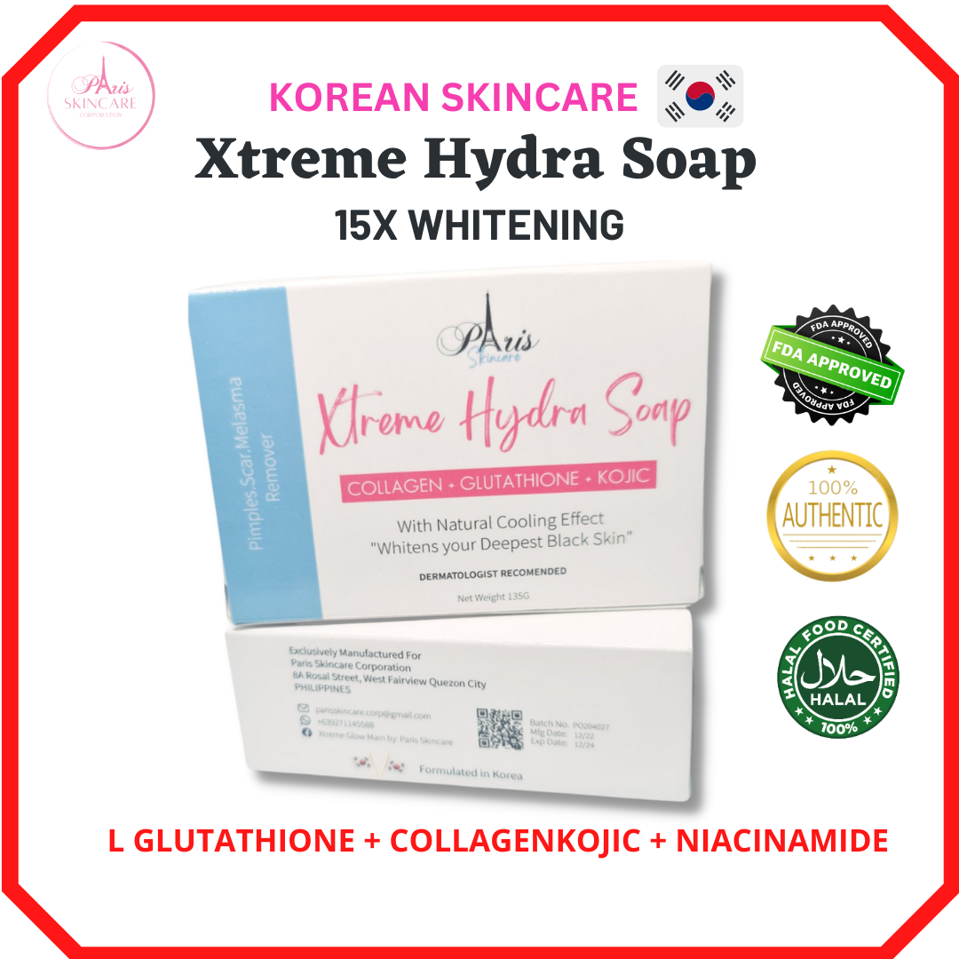 XTREME HYDRA SOAP 135G+FREEBIES - KOREAN SOAP/COLLAGEN/GLUTATHIONE ...