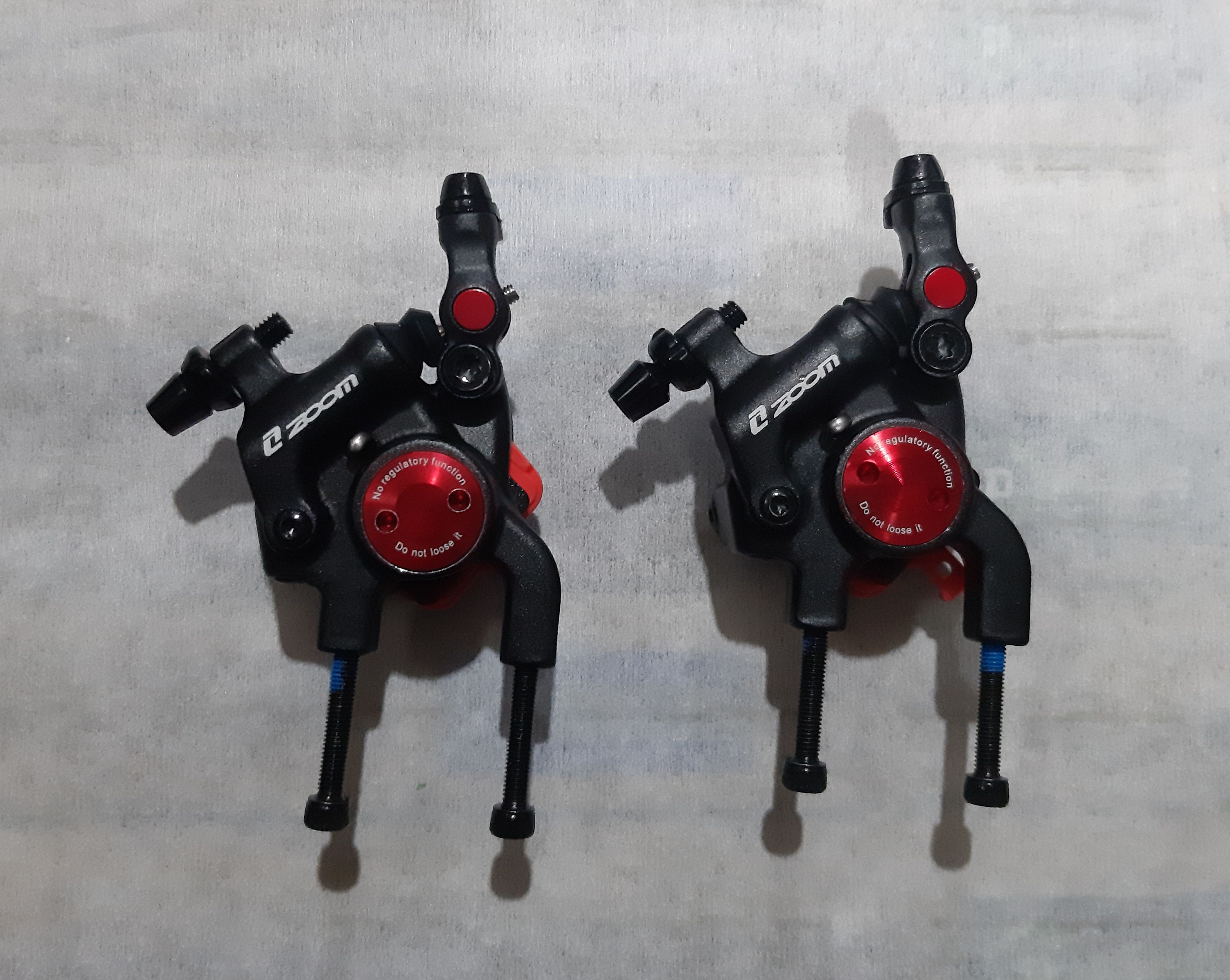 Zoom Hydraulic Caliper (Cable Wire actuated) for RoadBike Disc Brake ...