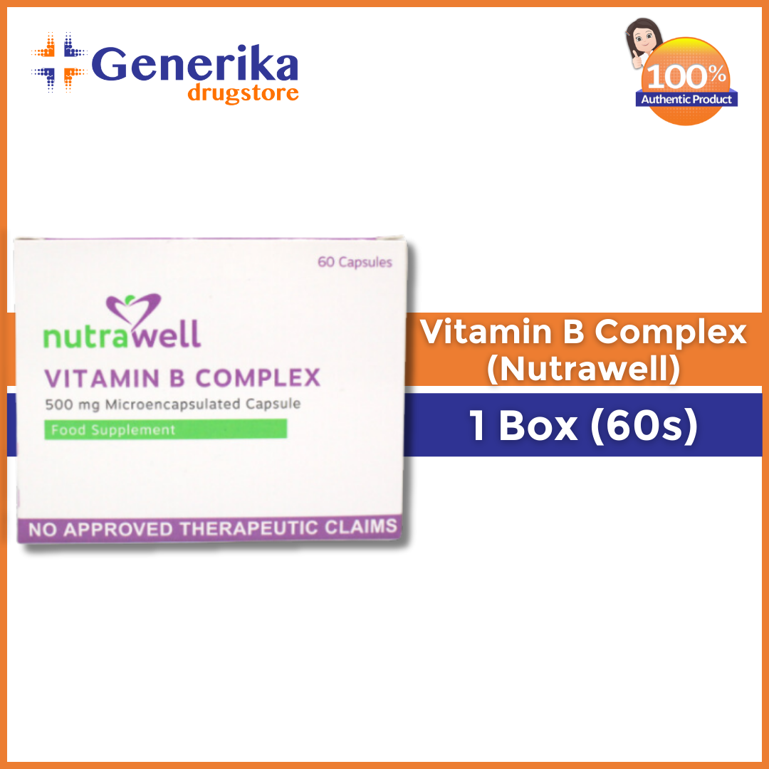 Nutrawell Vitamin B Complex Microencapsulated Capsule 500mg | Lazada PH