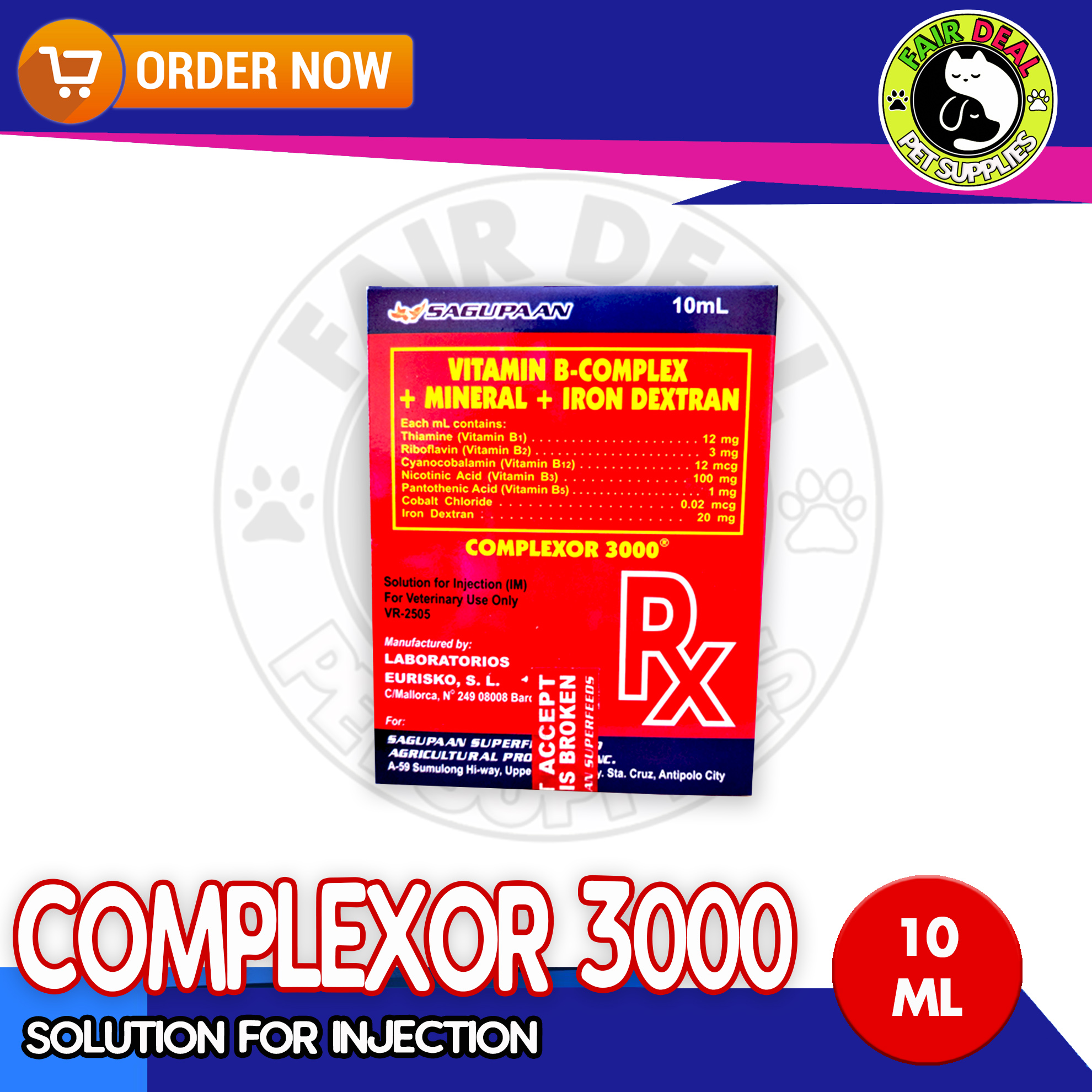 COMPLEXOR 3000 Vitamin B-Complex (10ml) | Lazada PH