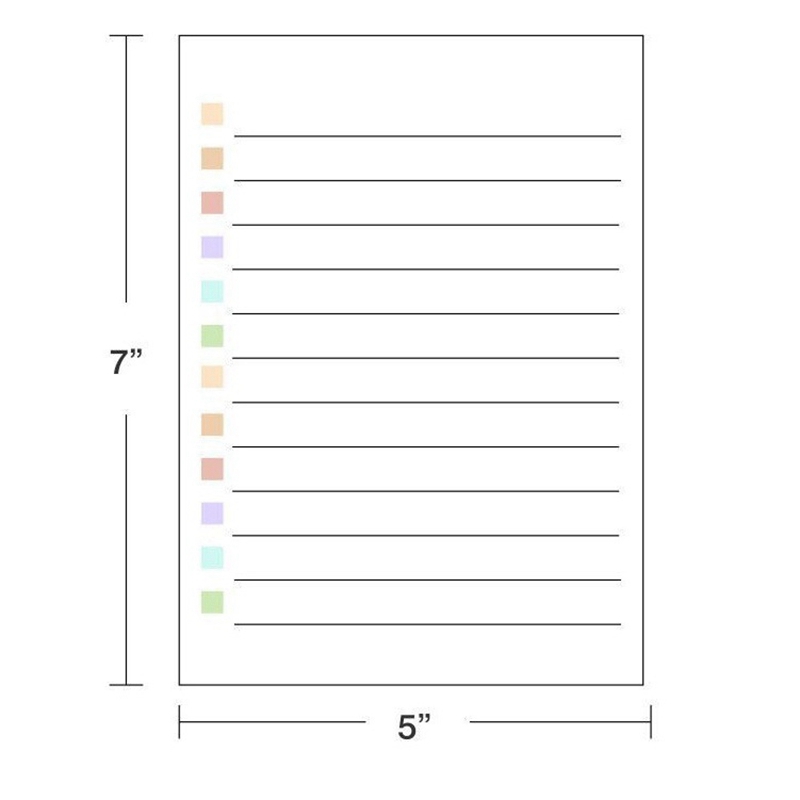 6Pcs Dry Erase to Do List Reusable Lined Sticky Notes Whiteboard ...