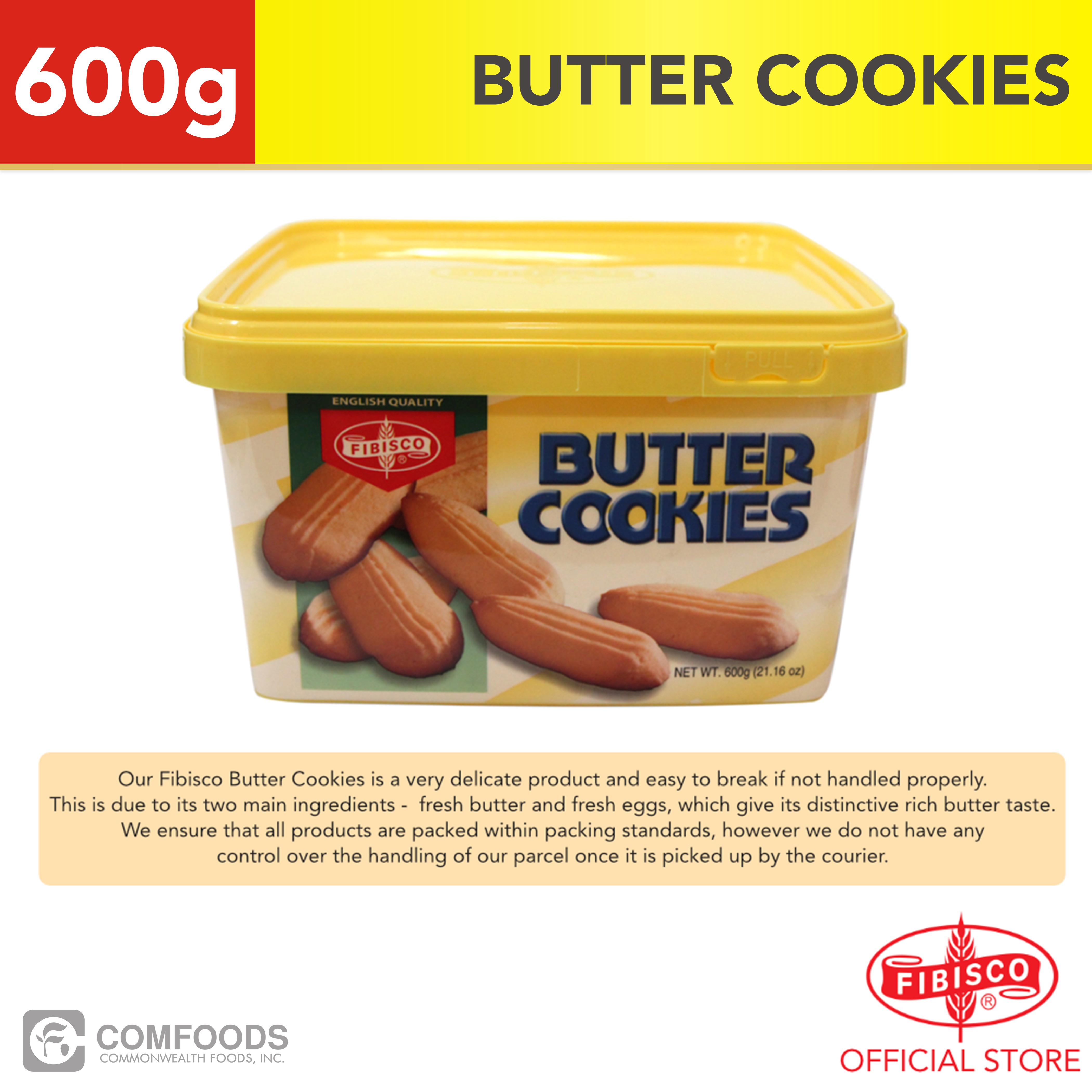 FIBISCO Butter Cookies 600g | Lazada PH