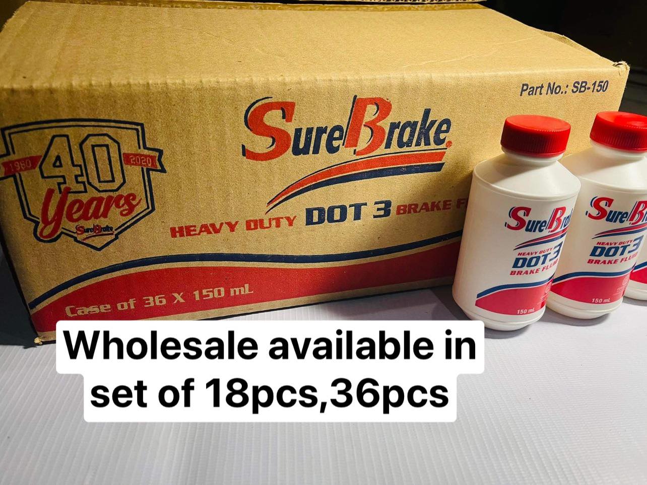 Surebrake (36PCS) Heavy Duty DOT 3 Brake Fluid 150ml WHOLESALE | Lazada PH