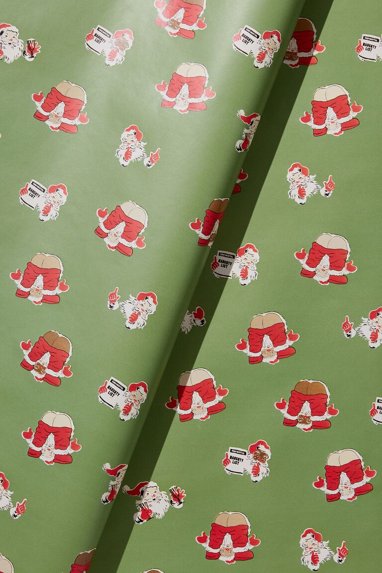 TYPO - WRAPPING PAPER ROLL - NAUGHTY SANTA! | Lazada PH