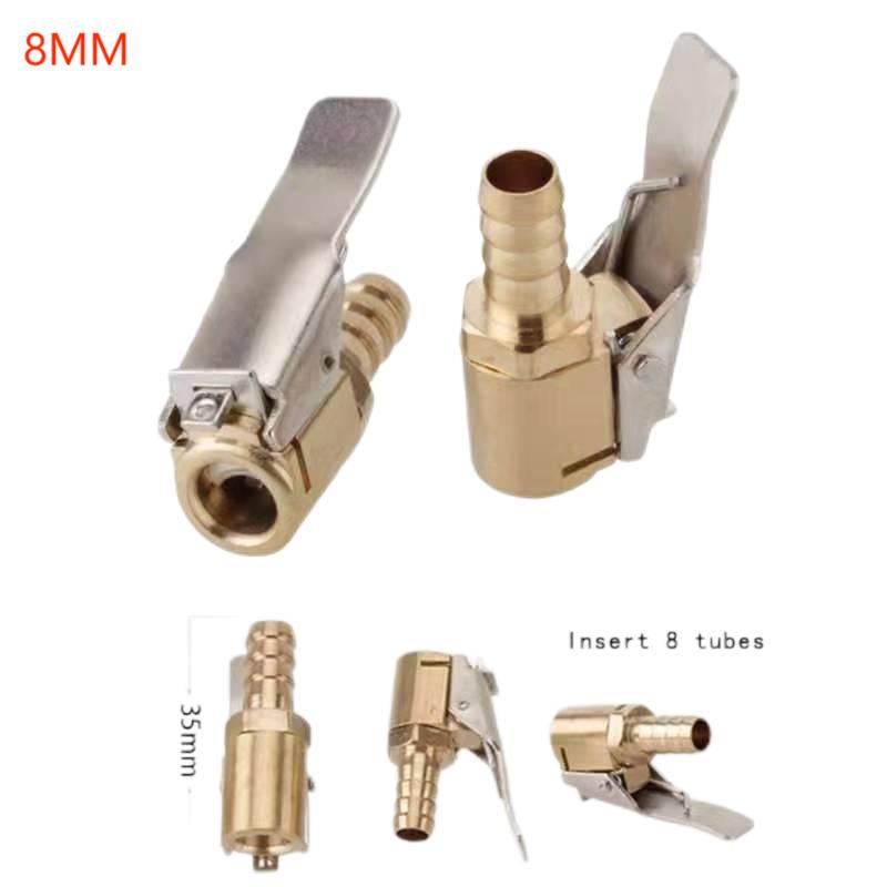 1Pc 6Mm 8Mm 12Mm Auto Air Pump Chuck Clip Truck Tyre Tire Inflator ...