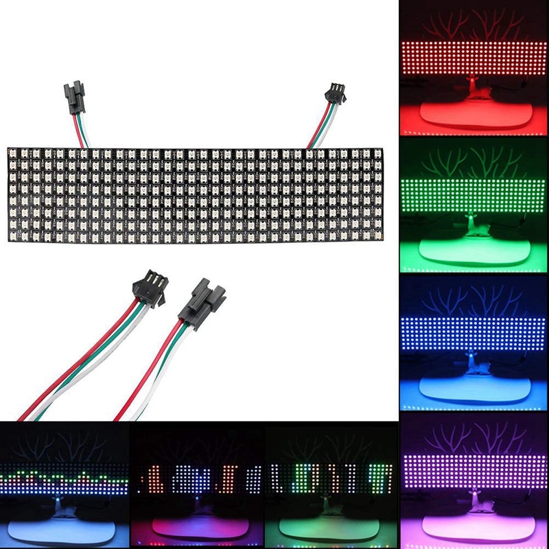 LED Matrix Panel, WS2812B RGB 832 Pixels Digital Flexible Dot Matrix ...