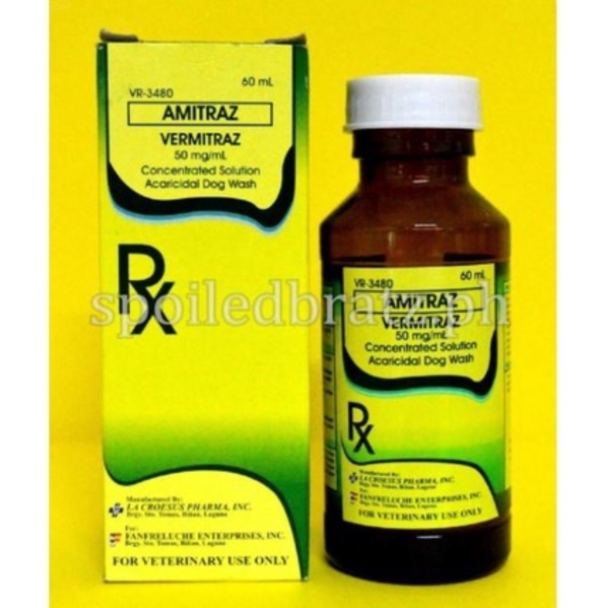 Vermitraz -Amitraz (60ml) for mange ticks and lice for dogs anti tick ...