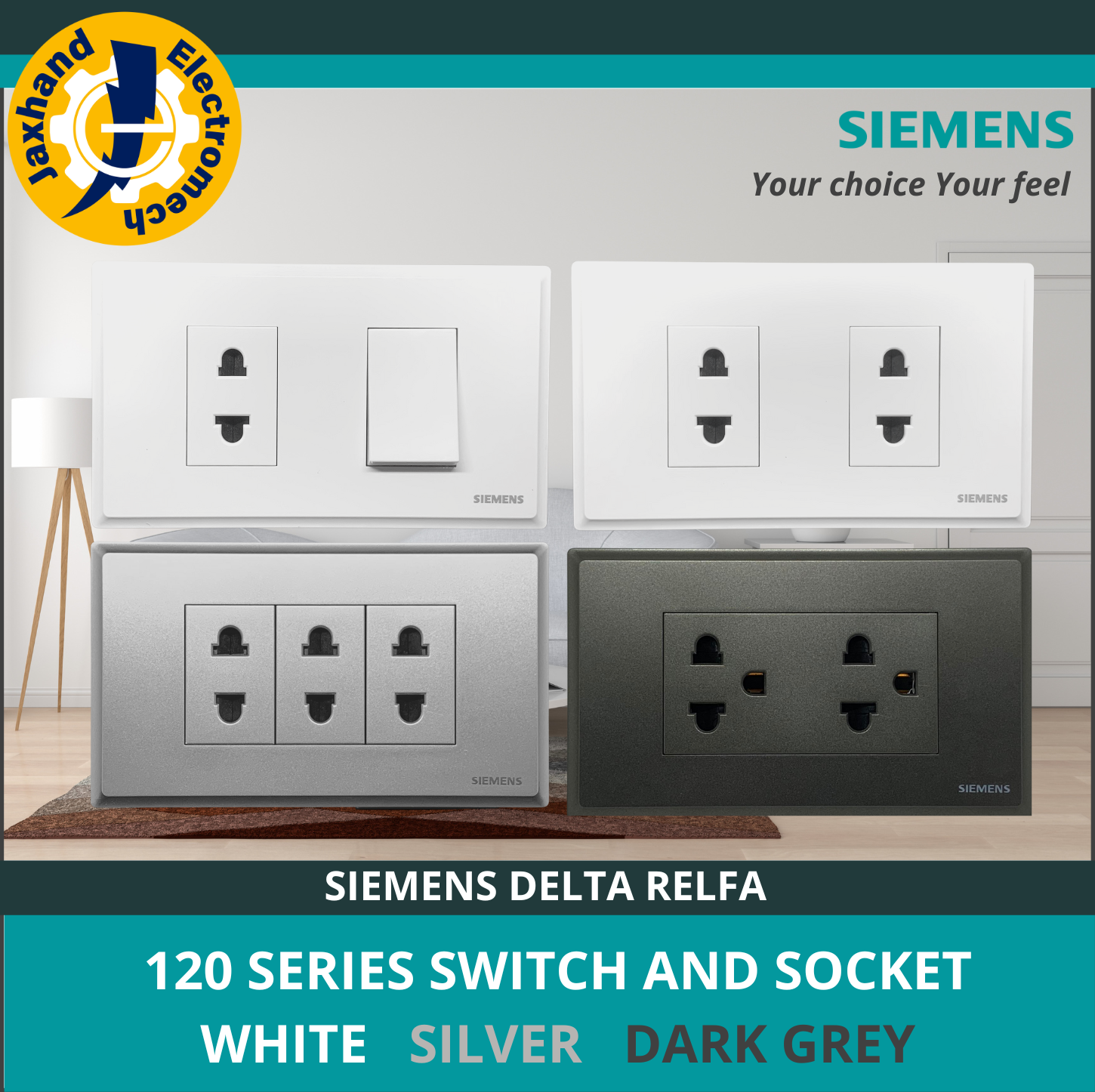 Siemens Convenience Outlet Delta Relfa 120 Series / Switch / Outlet for ...