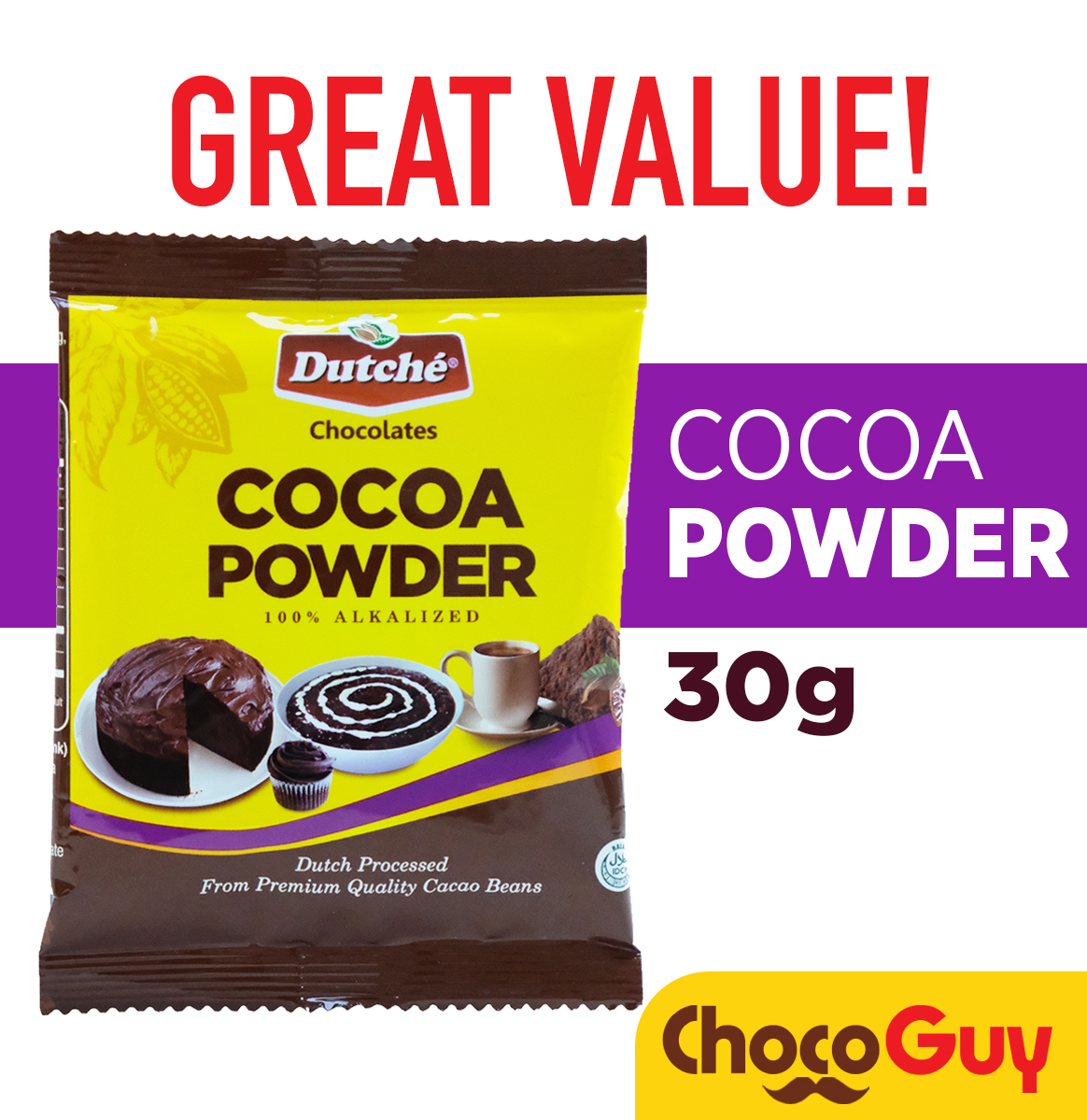 Dutché Chocolates Cocoa Powder 30g | Lazada PH
