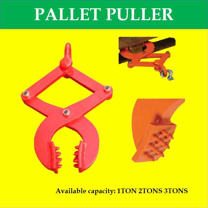 MAGO Red 1T 2T 3T Curved Heads Pallet Hook Puller Pallet Clamp Hoist ...