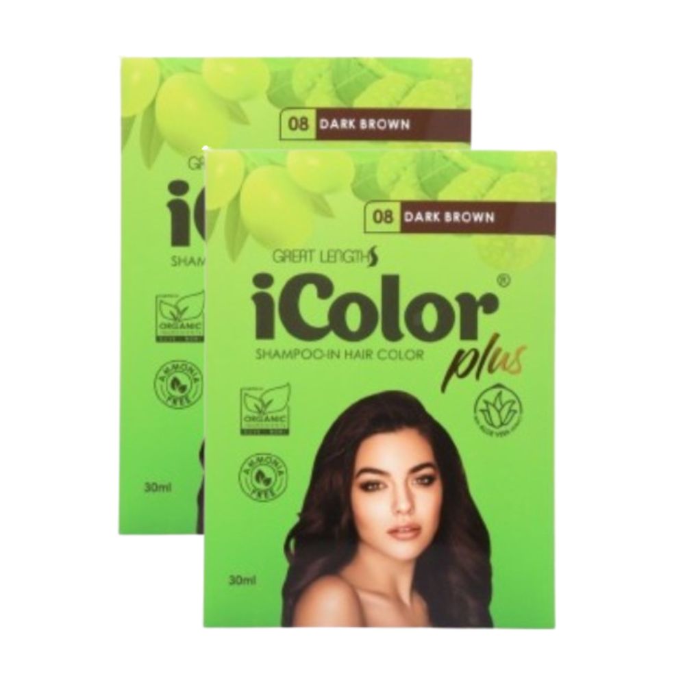 iColor Plus Shampoo-In Hair Color Dark Brown 30ml - Pack of 2 | Lazada PH
