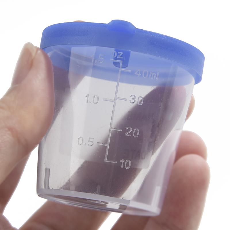 CHUA 40ml Lab stool sample collection cup hard plastic urine test ...