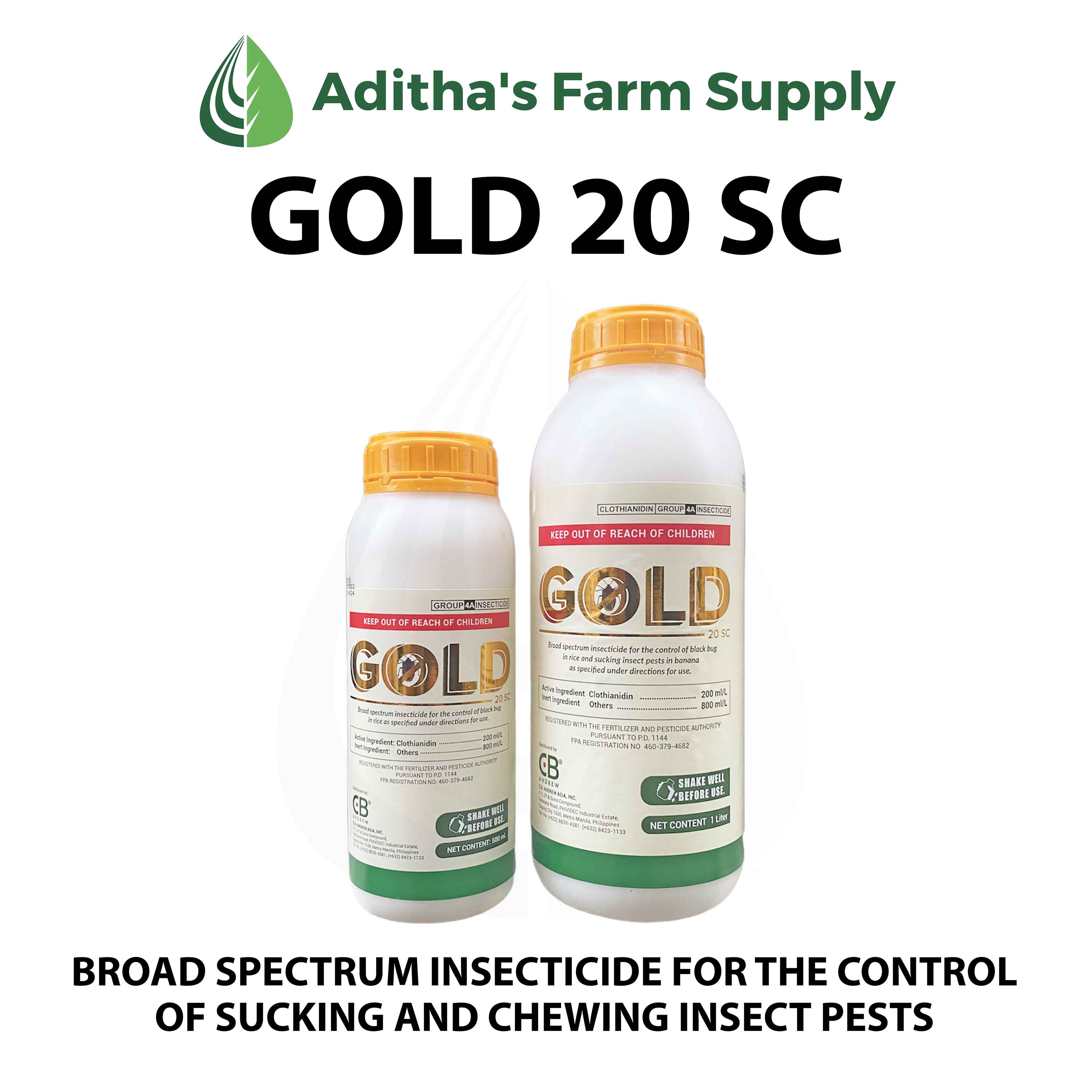 Insecticide: Gold 20 SC (Clothianidin) 500ml | Lazada PH