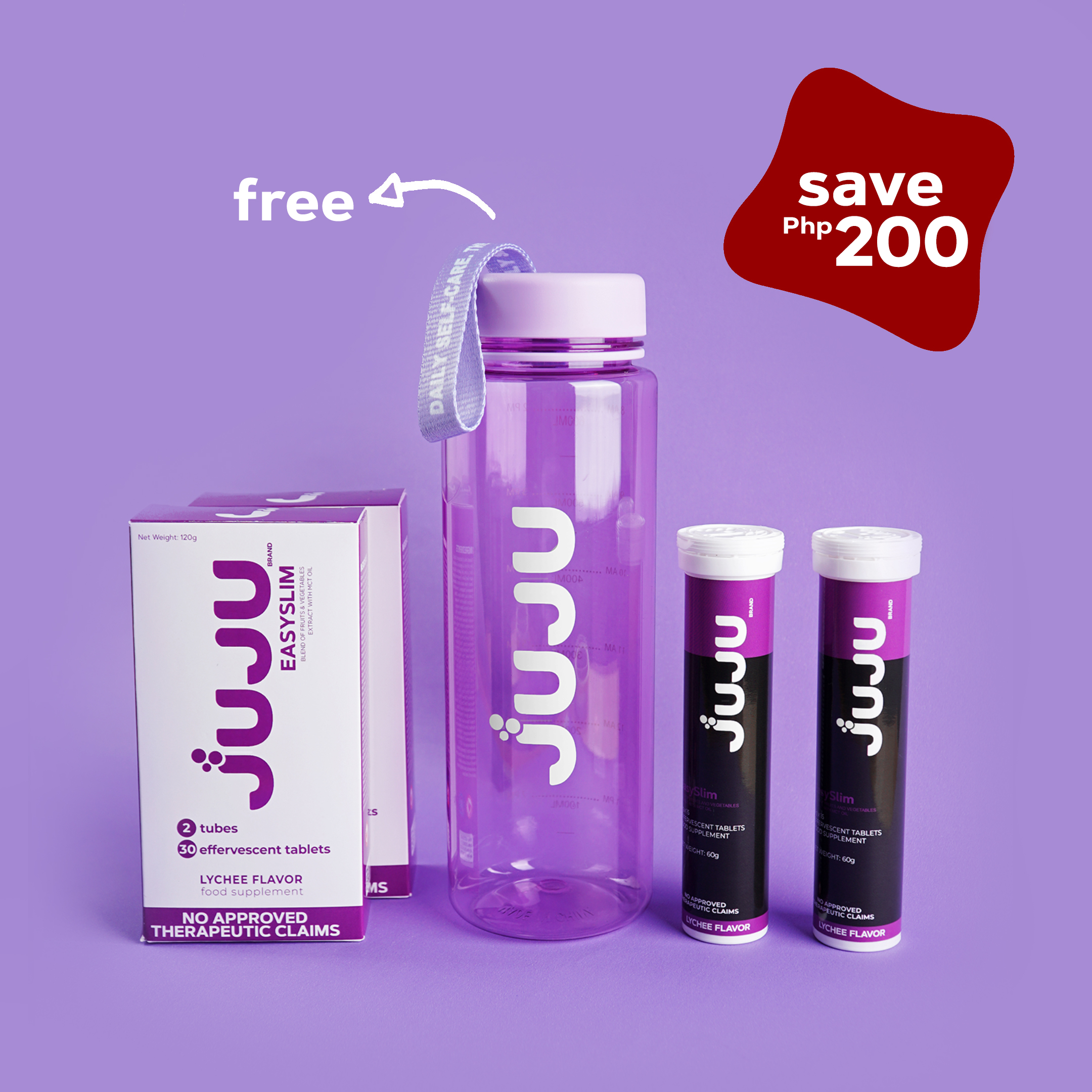 JUJU EasySlim - 2 Boxes (60 Effervescent Tablets) Best for Slimming ...