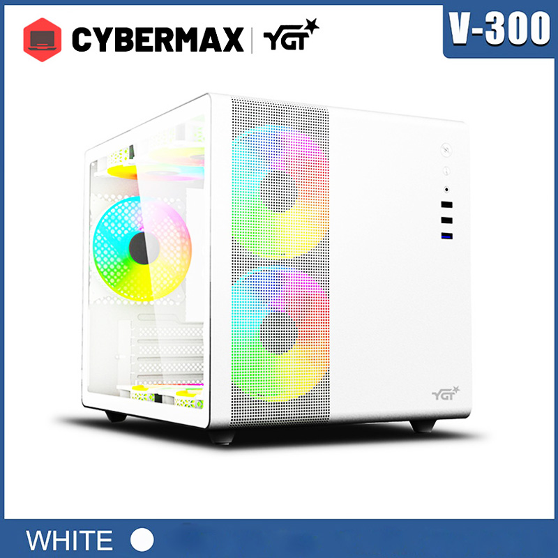 YGT V300 Black PC Case Gaming Micro ATX Case Desktop Computer Case With ...
