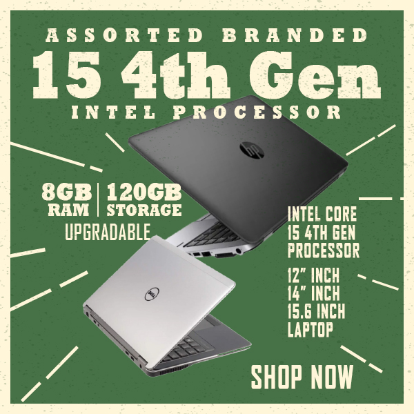 Assorted Branded Laptop [REFURBISHED] • i5 4th Gen Intel Processor • 8gb RAM Memory DDR3 ...