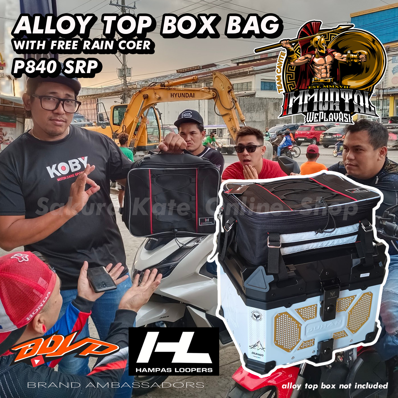 ALLOY TOP BOX BAG BY IMMORTAL MOTOBAG | Lazada PH