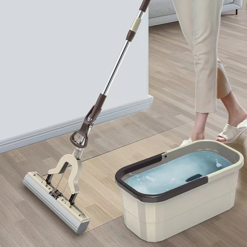 Hand Wash-Free Lazy Sponge Mop Household Wet and Dry Water Absorption ...