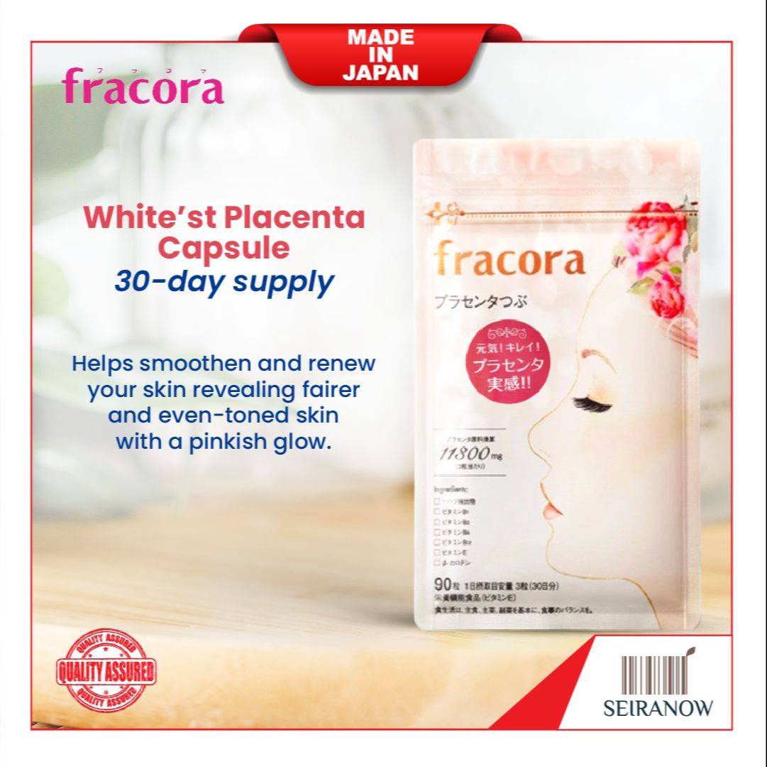 Fracora WHITE'st Placenta (11,300mg) Supplement 90 Tablets-from Japan ...