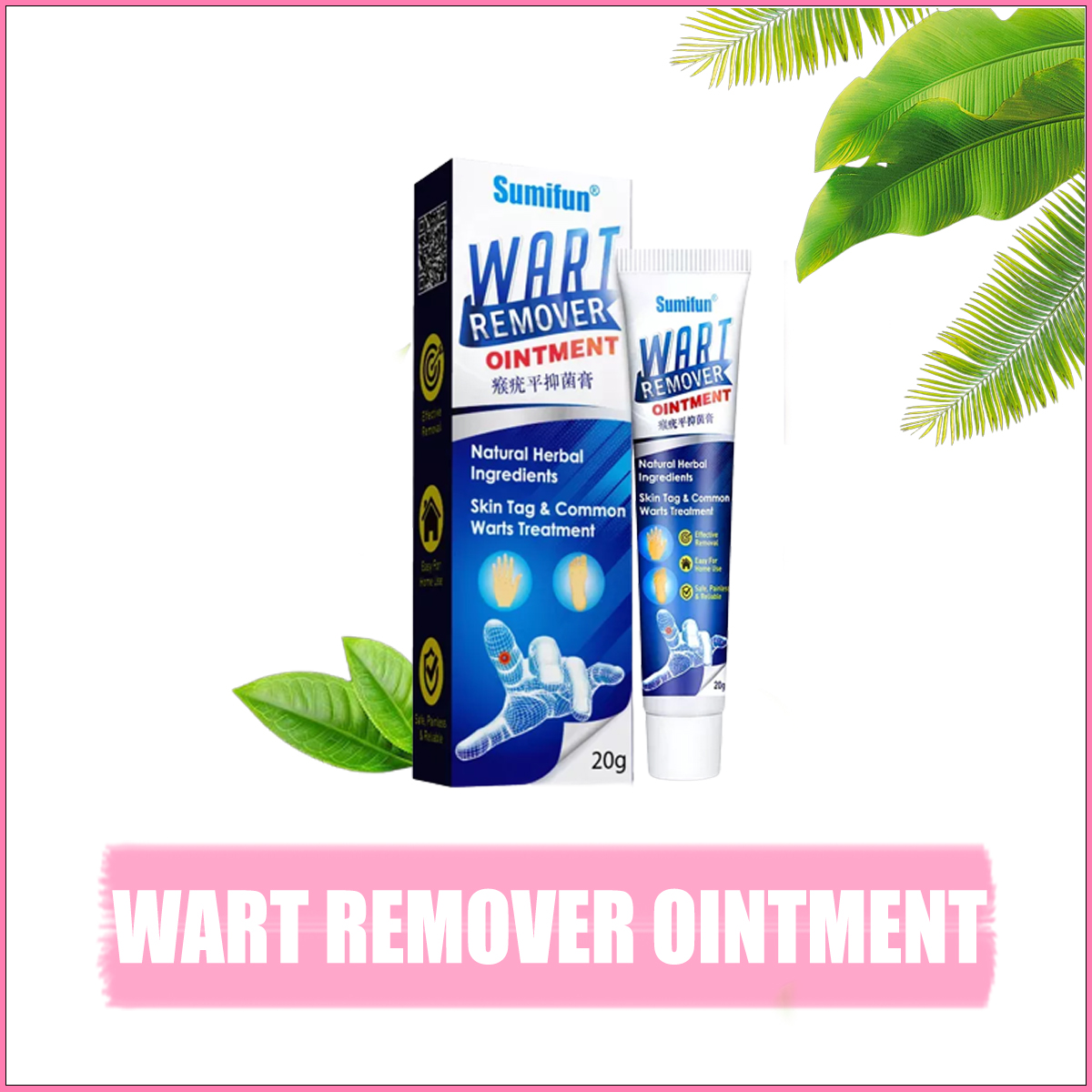 【SUMIFUN】Warts Remover Original Cream 20g Warts Magic Remover Wart ...