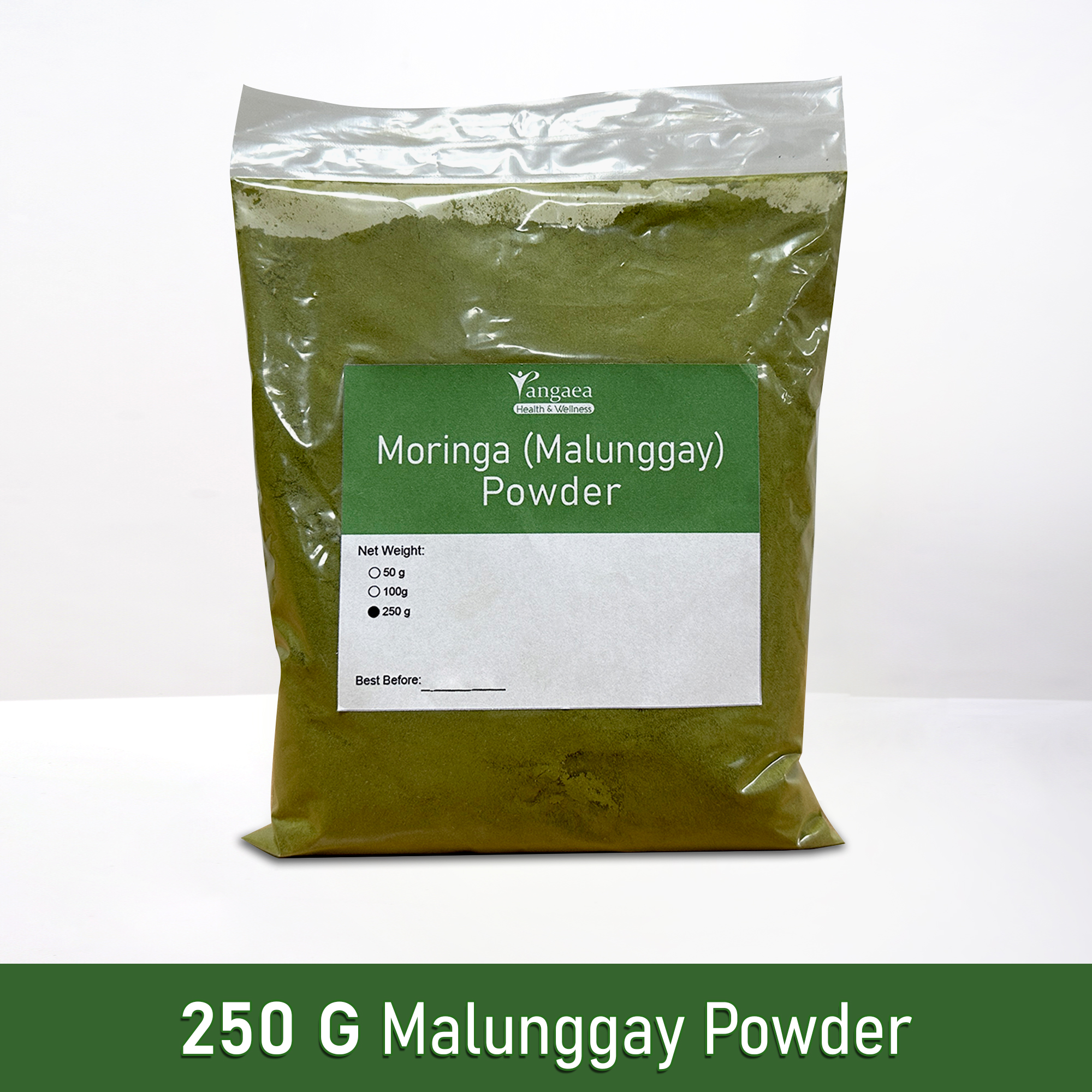 Pure and Organic Moringa (Malunggay) Leaf Powder (250g, Sealed bag ...