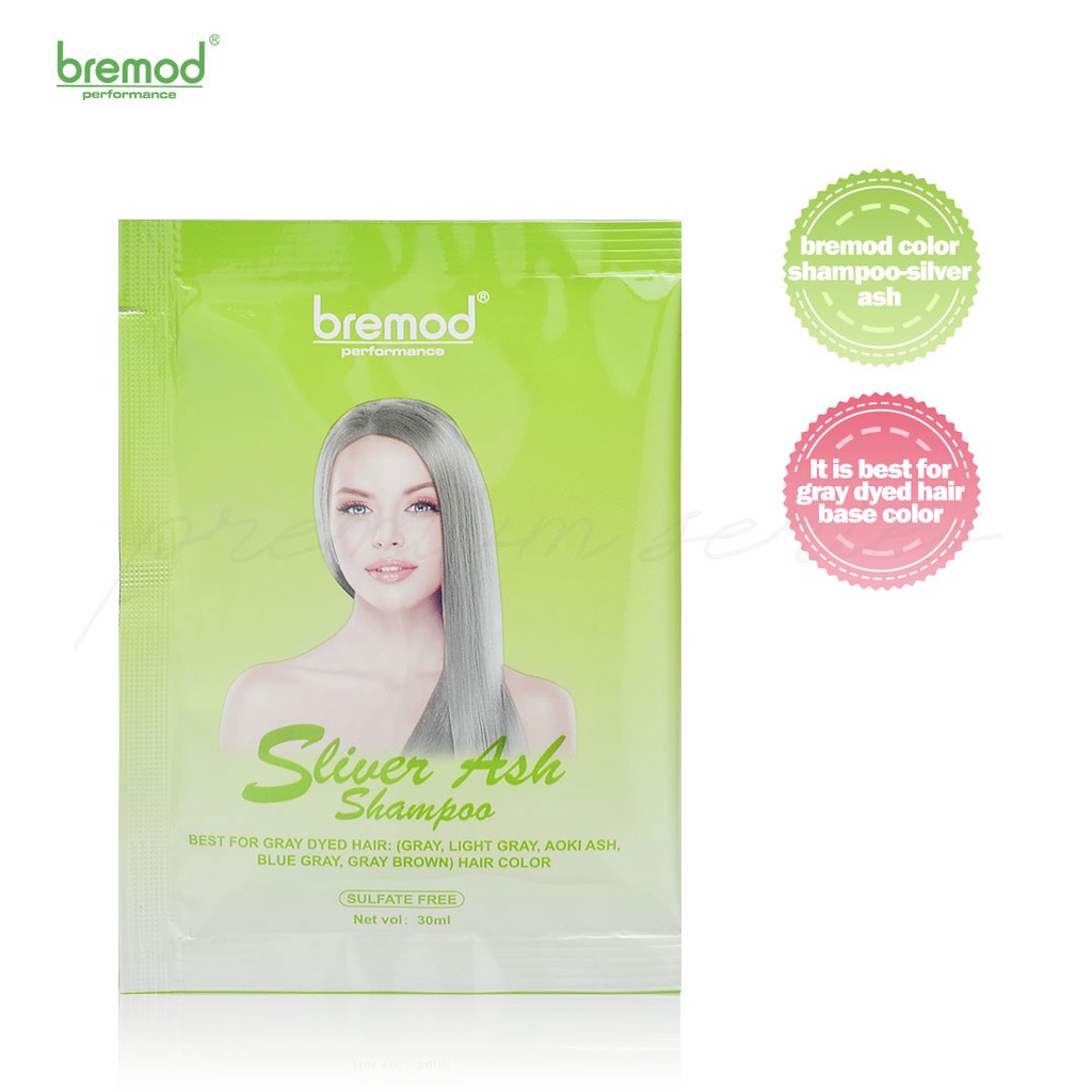 Bremod Performance Hair Purple/Silver Ash Shampoo 30 ml. BR-X016 1pc ...