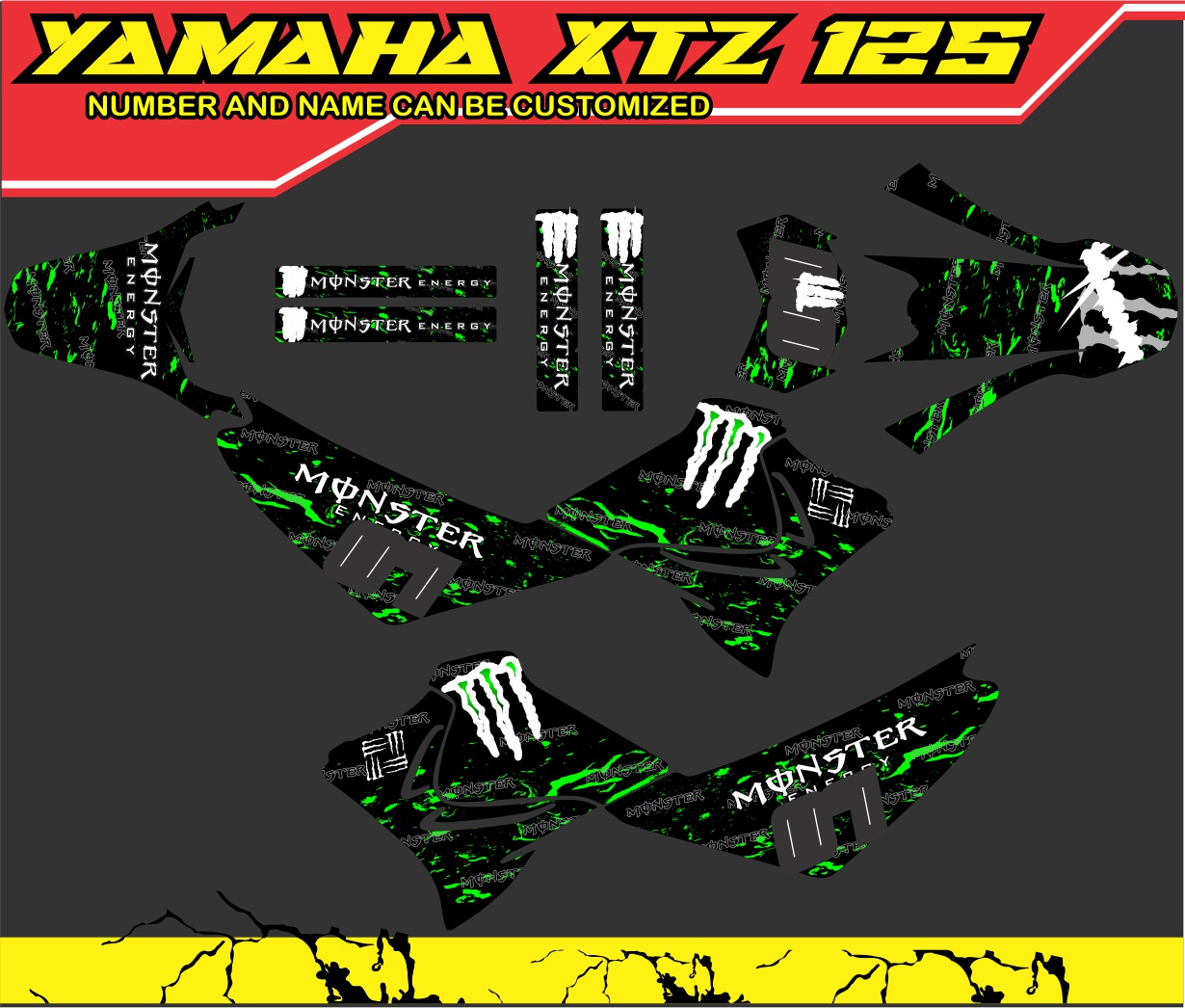 Yamaha xtz 125 full body decals | Lazada PH