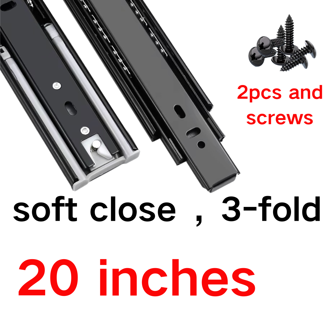 Soft Close Drawer Guide Heavy Duty Hydraulic soft closing Drawer Slide ...