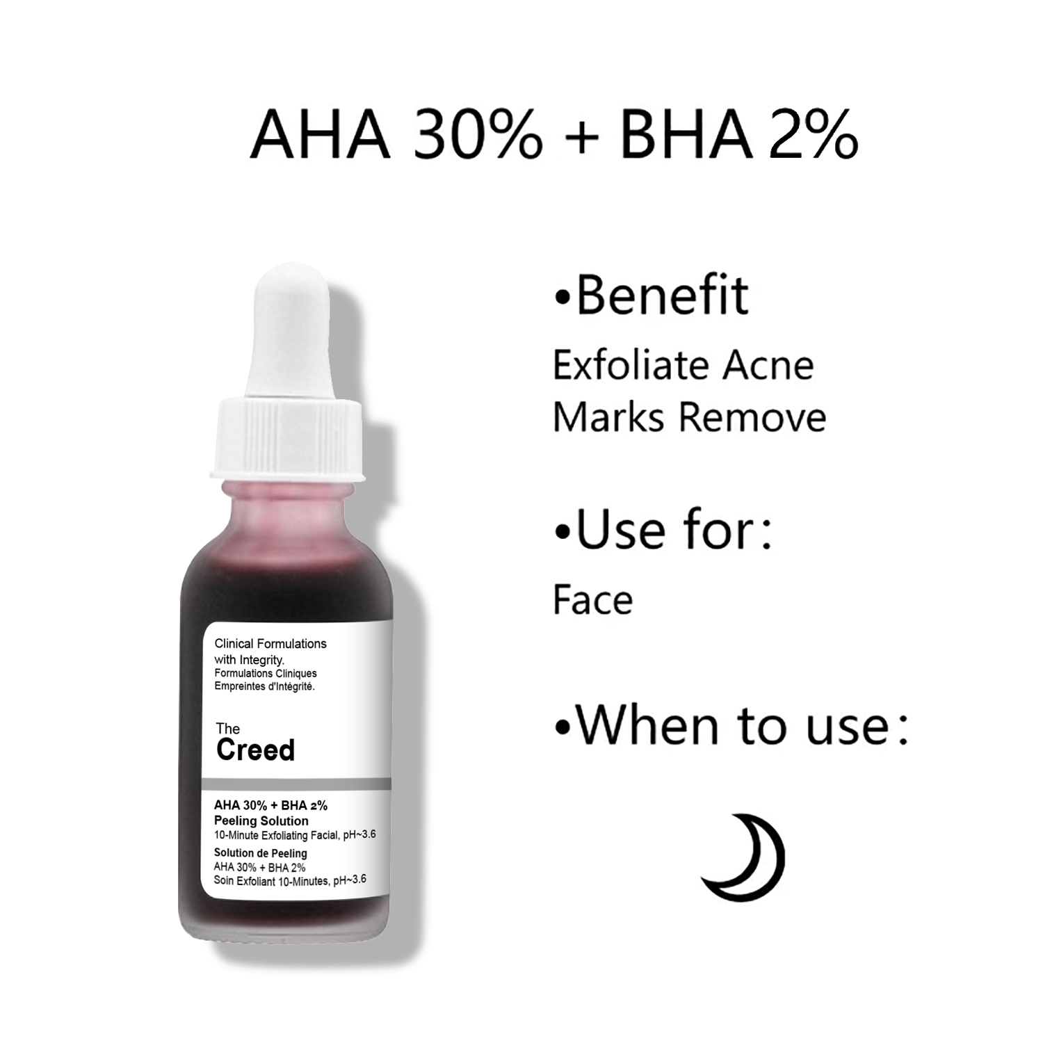 The Creed Alpha Arbutin 2% + HA Serum Skin Whitening Brighten Dark Spots Essence With Hydrating ...