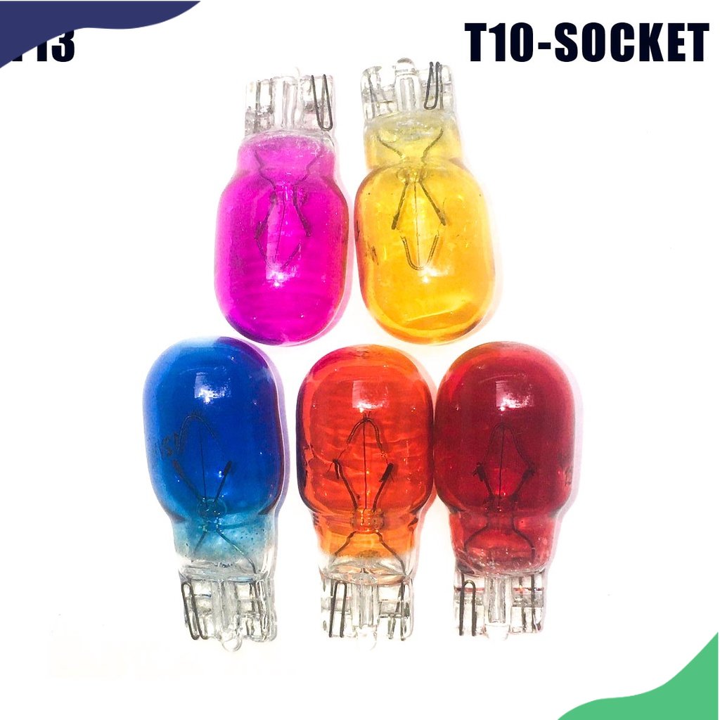 12v Car and Motorcycle Signal Light Peanut Bulb Type T10 socket T13 ...