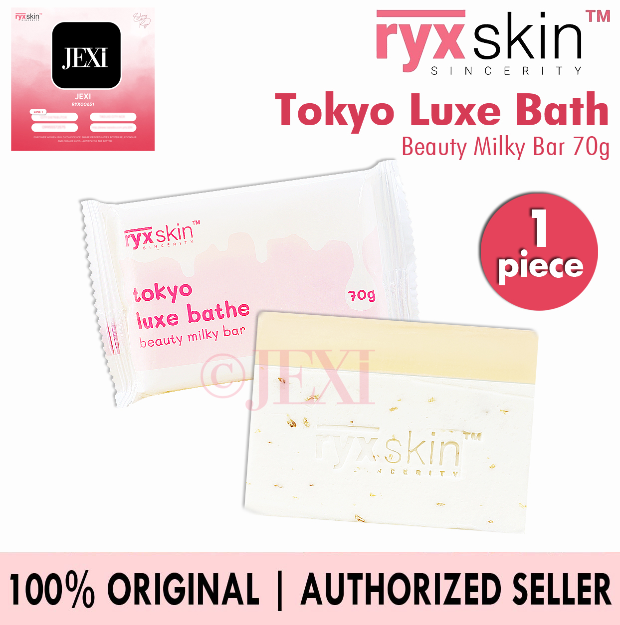 Ryx Tokyo Luxe Bathe Beauty Milky Bar Soap 70g (Authentic, Authorized ...