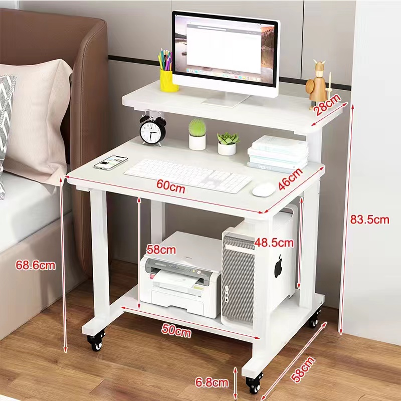 Computer desk High-Quality Modern Minimalist Computer Table Solid Wood ...