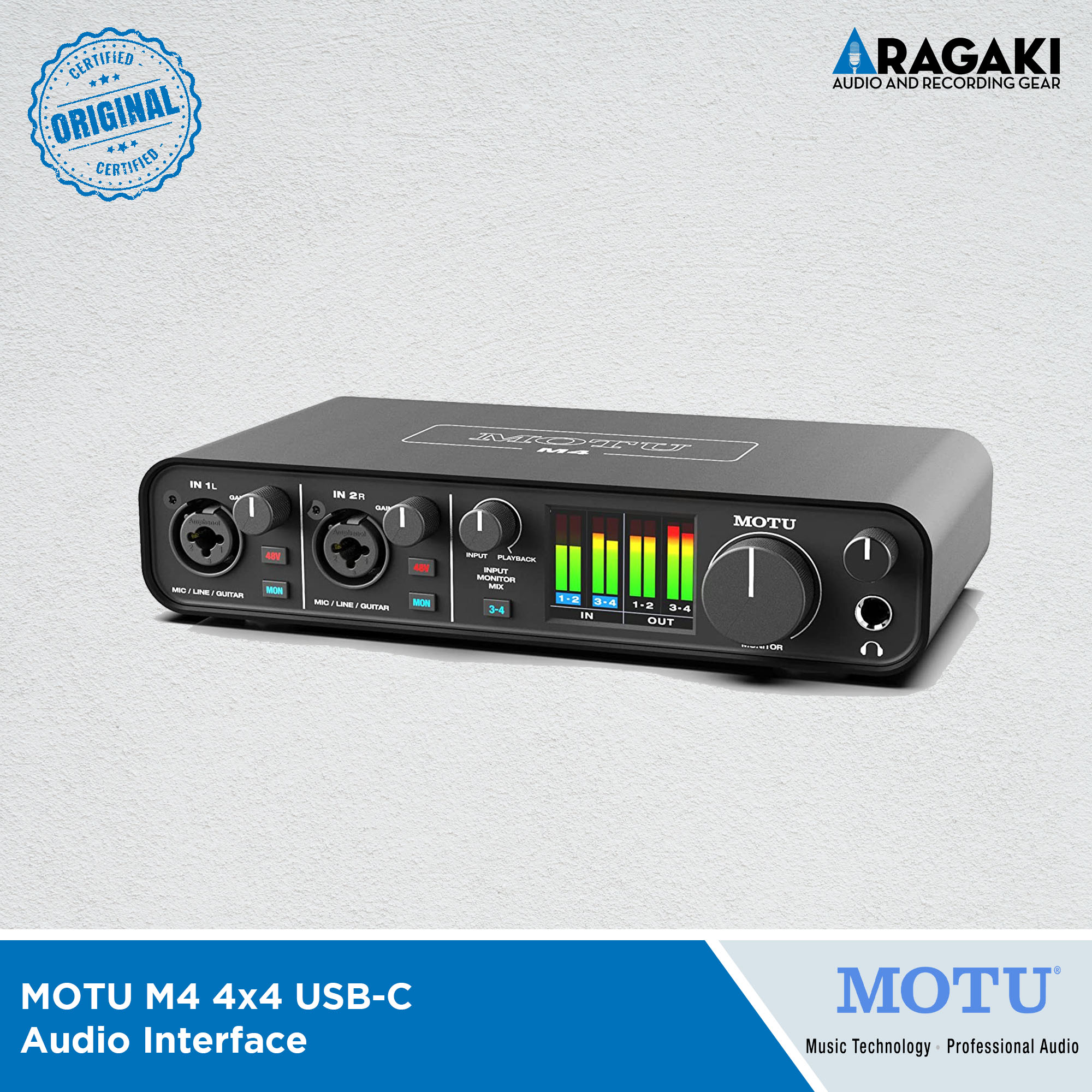MOTU M4 4x4 USB-C Audio Interface | Lazada PH